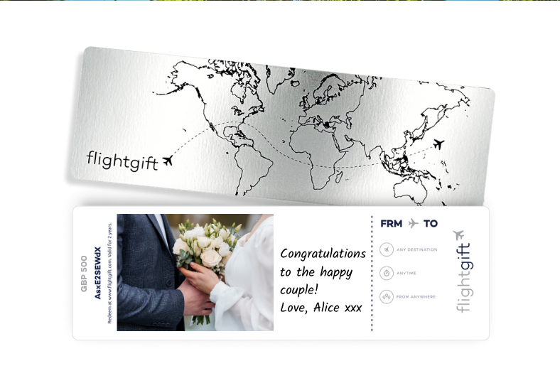 The UK's #1 Wedding Gift Card | Gift a Trip with Flightgift