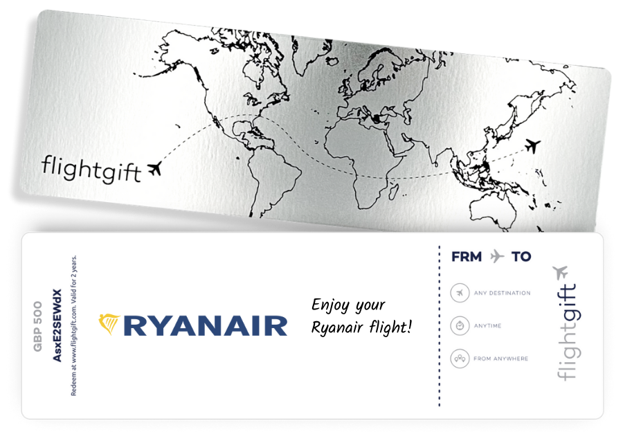 Buy a Ryanair Gift Card for your loved ones | Flightgift