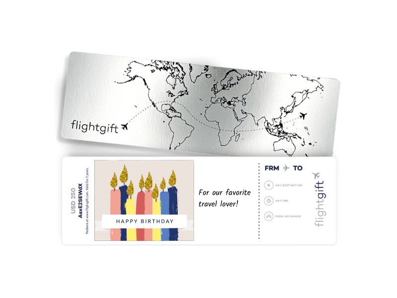Best birthday gift voucher: Give the gift of a flight ticket