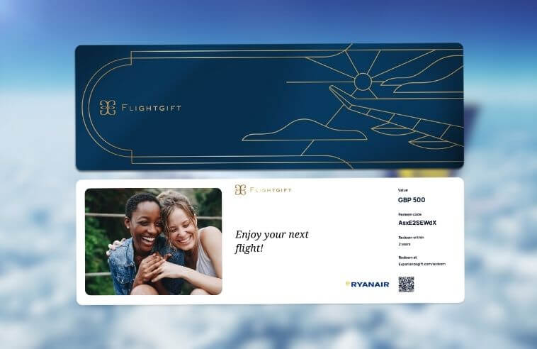 Buy a Ryanair Gift Card for your loved ones | Flightgift