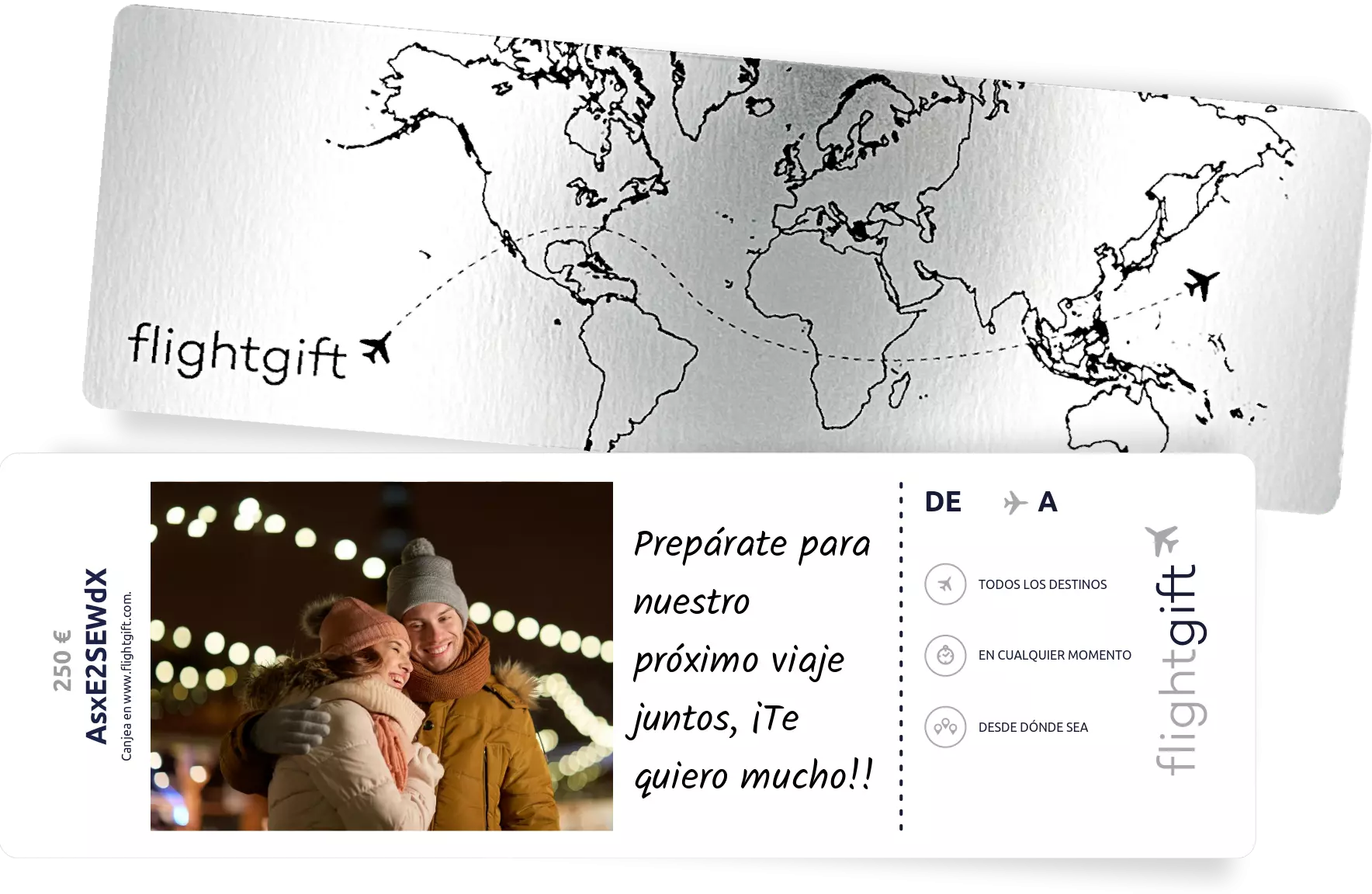 La mejor tarjeta regalo de viaje:más de 400 aerolíneas | Flightgift